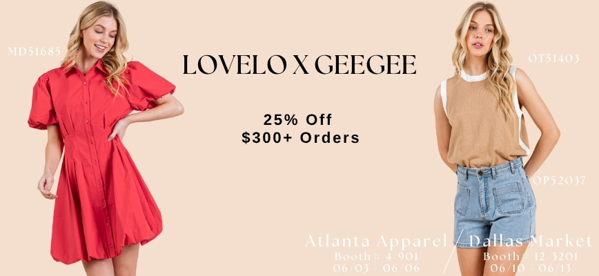 Lovelo Wholesale Products 30% Off - FashionGo